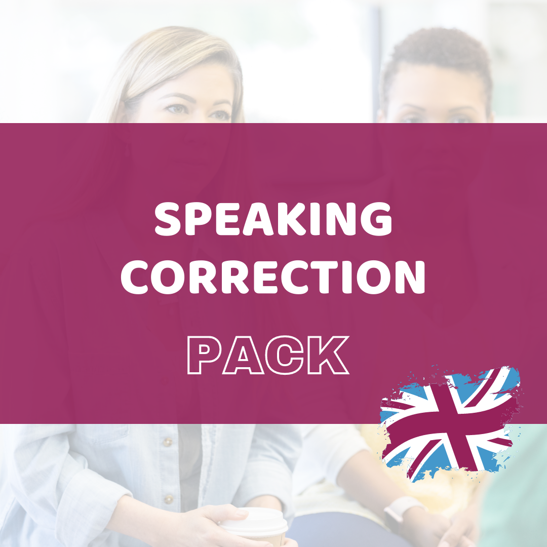 Speaking Correction Pack - Welcome to English!